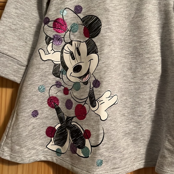 jumping beans | Dresses | Disney Fleece Grey Minnie Mouse Dress | Poshmark